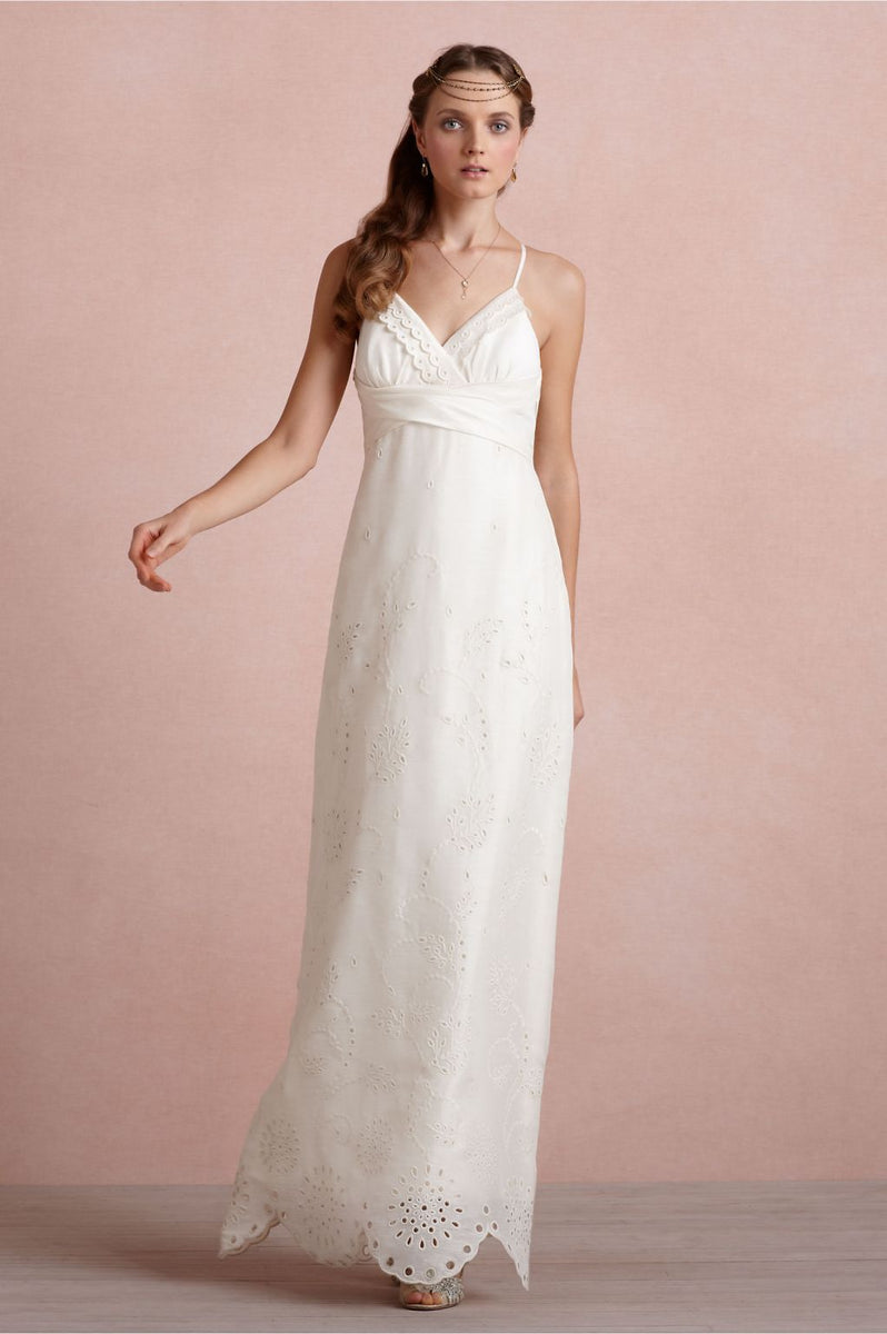 BHLDN Eyelet Medley Sheath – Nearly Newlywed