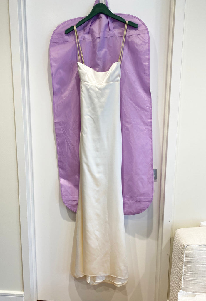 Danielle Frankel Ava Backless Silk Wool Gown – Nearly Newlywed