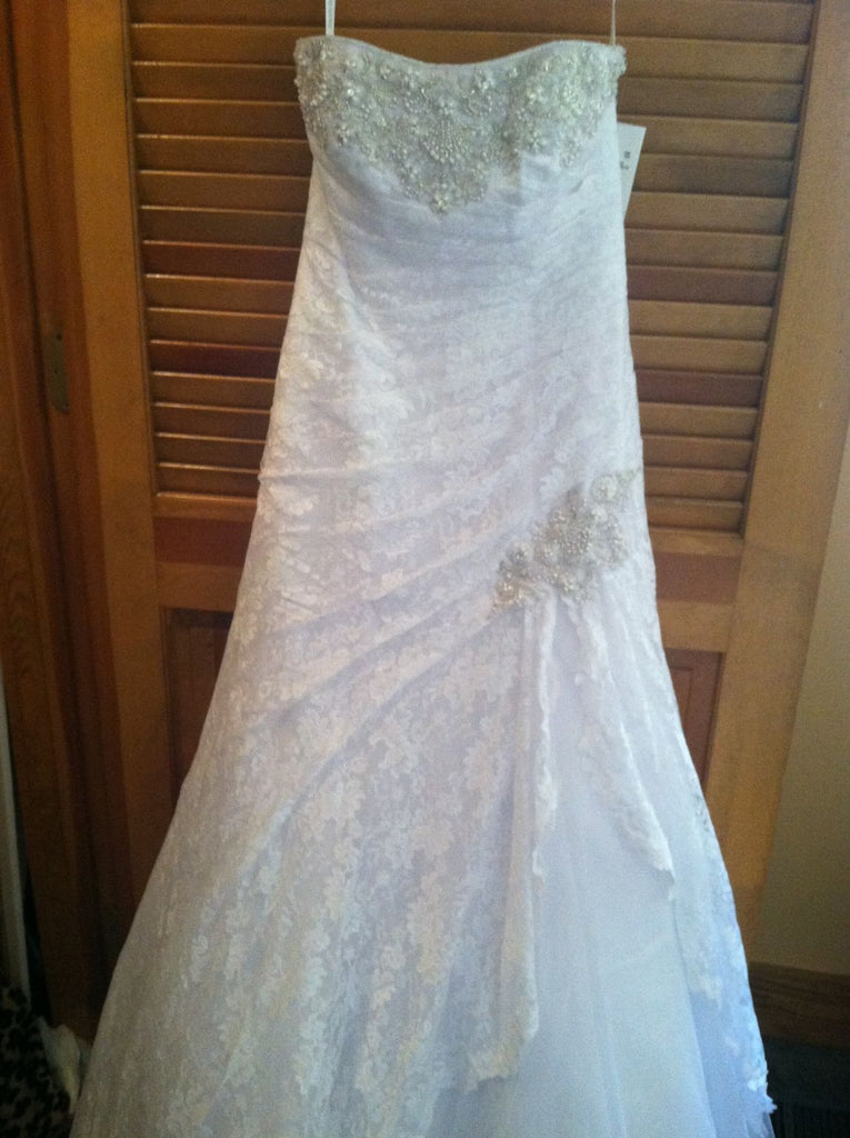 David's Bridal Side Split YP3344 – Nearly Newlywed