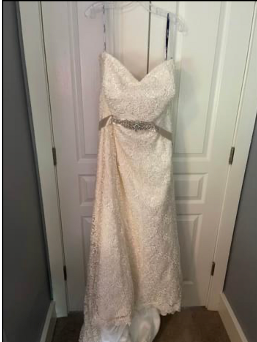 Henry Roth Beautiful Lace Strapless Sweetheart A-Line Wedding Dress ...