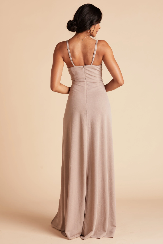 Bari Jay ASH DRESS CREPE TAUPE – PreOwnedWeddingDresses