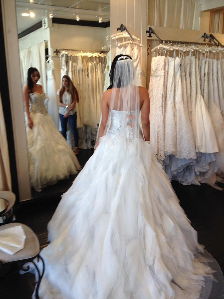 Ines Di Santo Ines Di Santo Silk Organza Ball GOwn with Sweethea ...