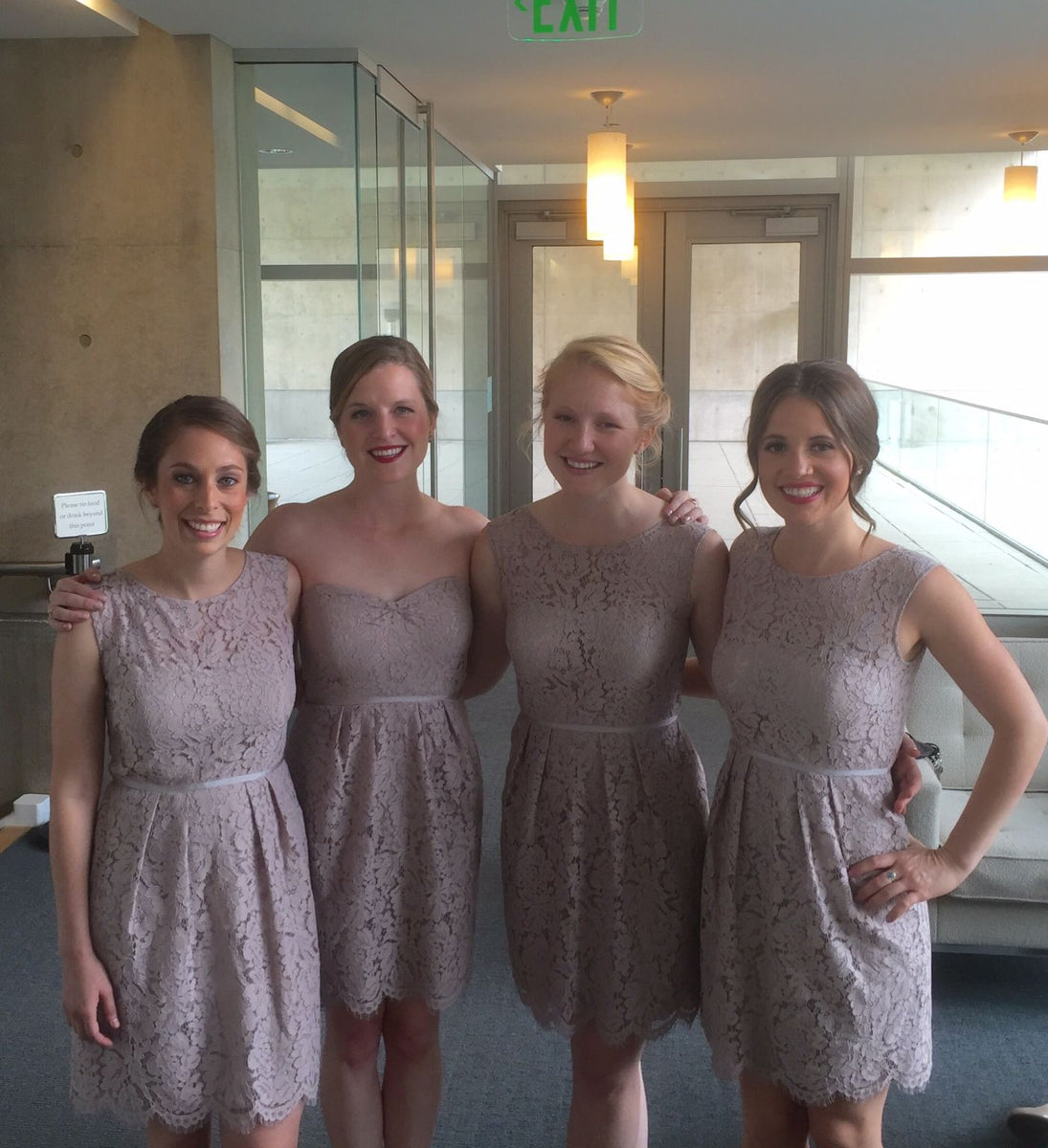 Jenny Yoo Harlow, Hudson, Garden Rose Lace, in Mink Grey – Nearly Newlywed