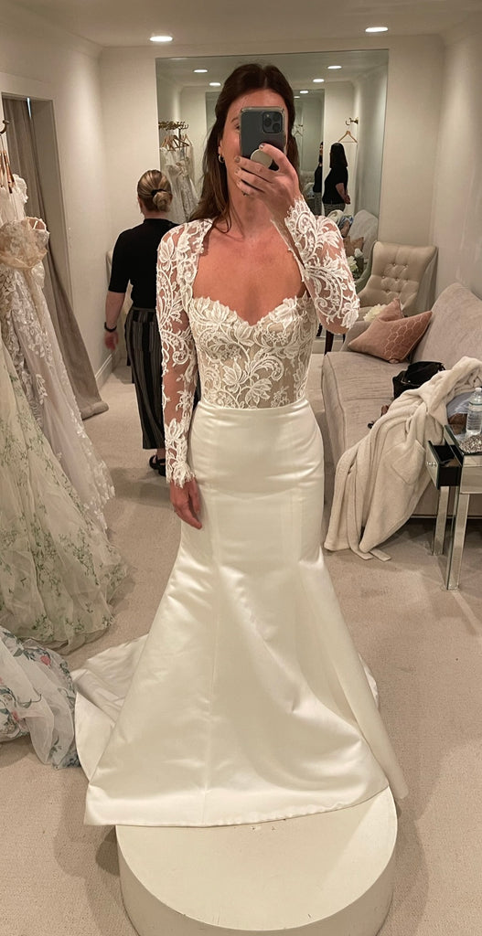 Monique Lhuillier India Gown + India Bolero Jacket – Nearly Newlywed