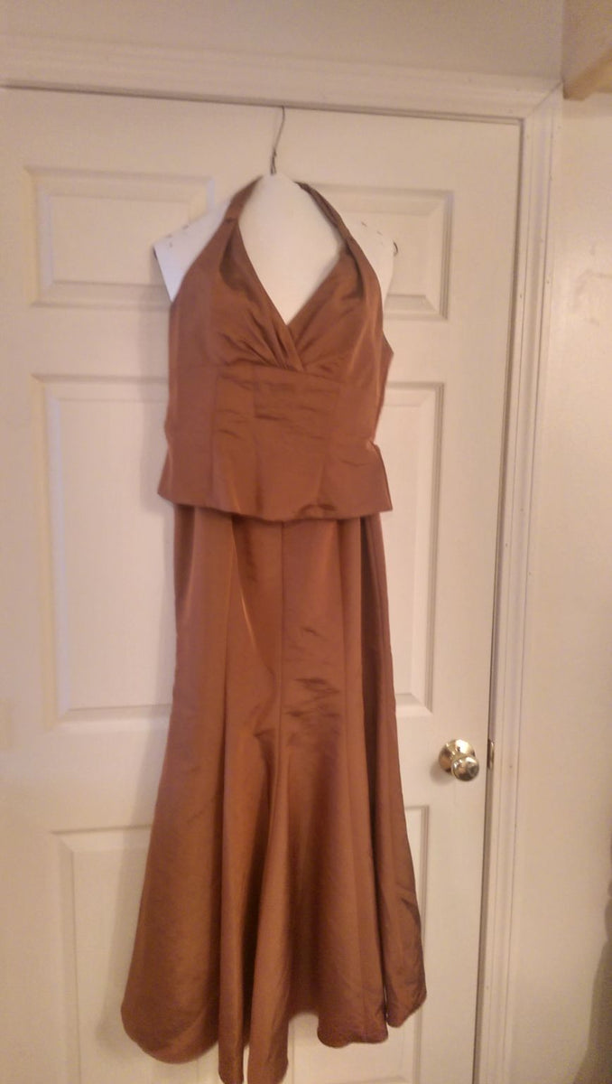 Other Davids Bridal -Copper Halter Top and Mermaid Botto ...