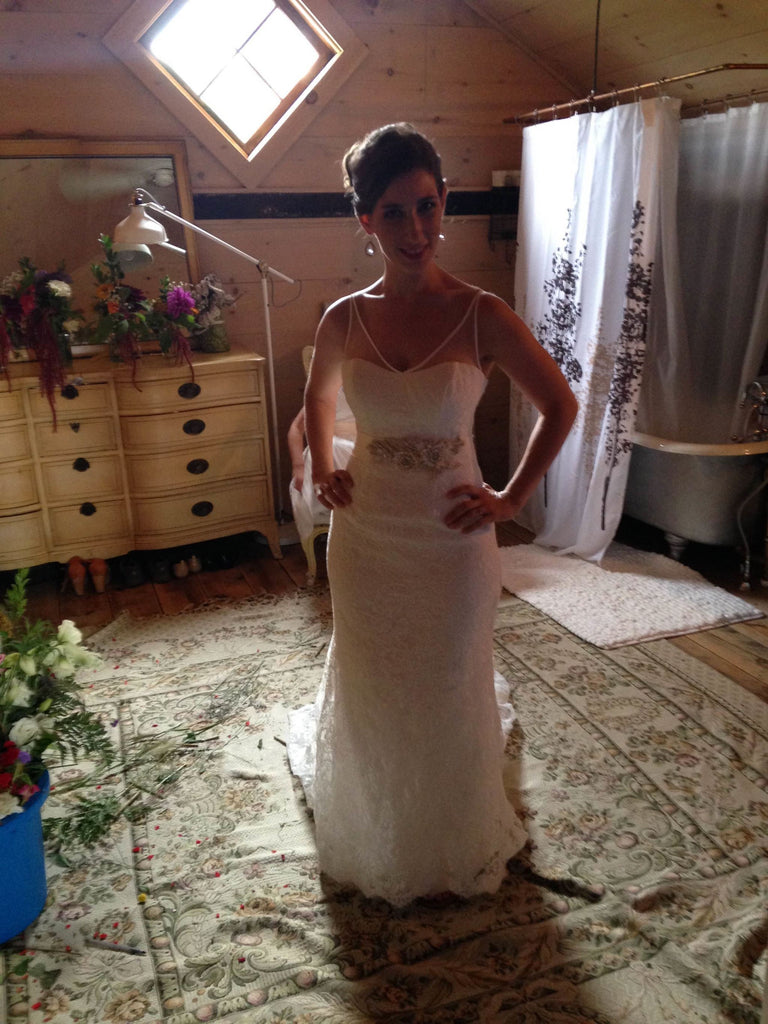 Vera Wang Illusion Tank Lace Mermaid Gown – Nearly Newlywed