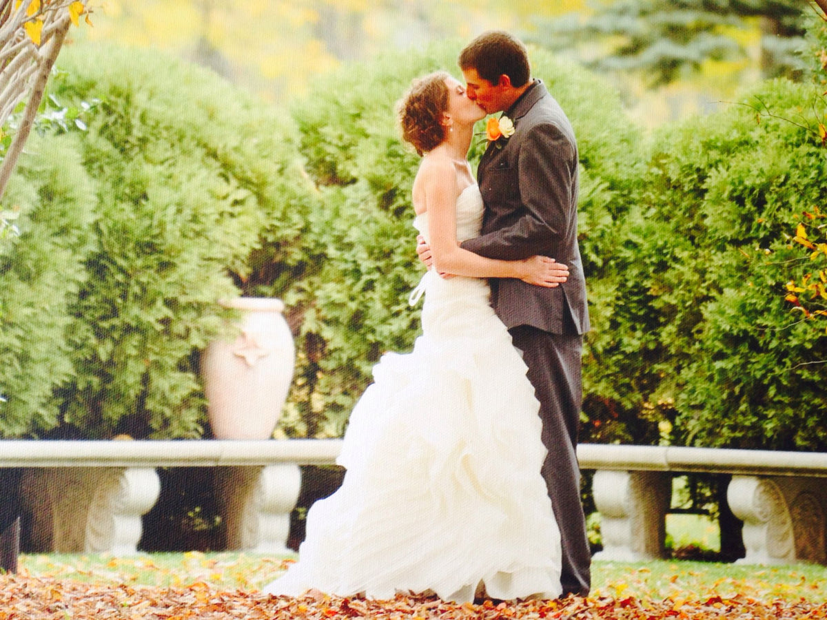 Vera Wang Ivory organza fit and flare – Nearly Newlywed