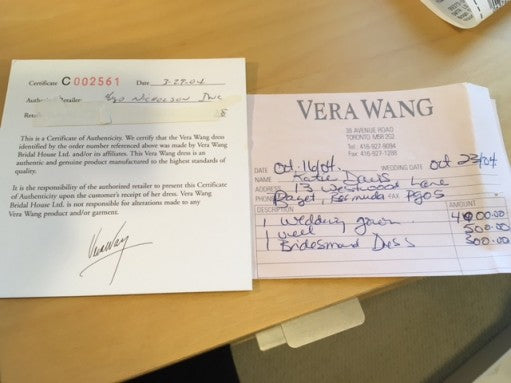 Vera Wang resembles the "Fawn" dress on VW website – Nearly Newlywed